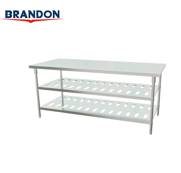 Three layer perforated frame workbench – Brandon